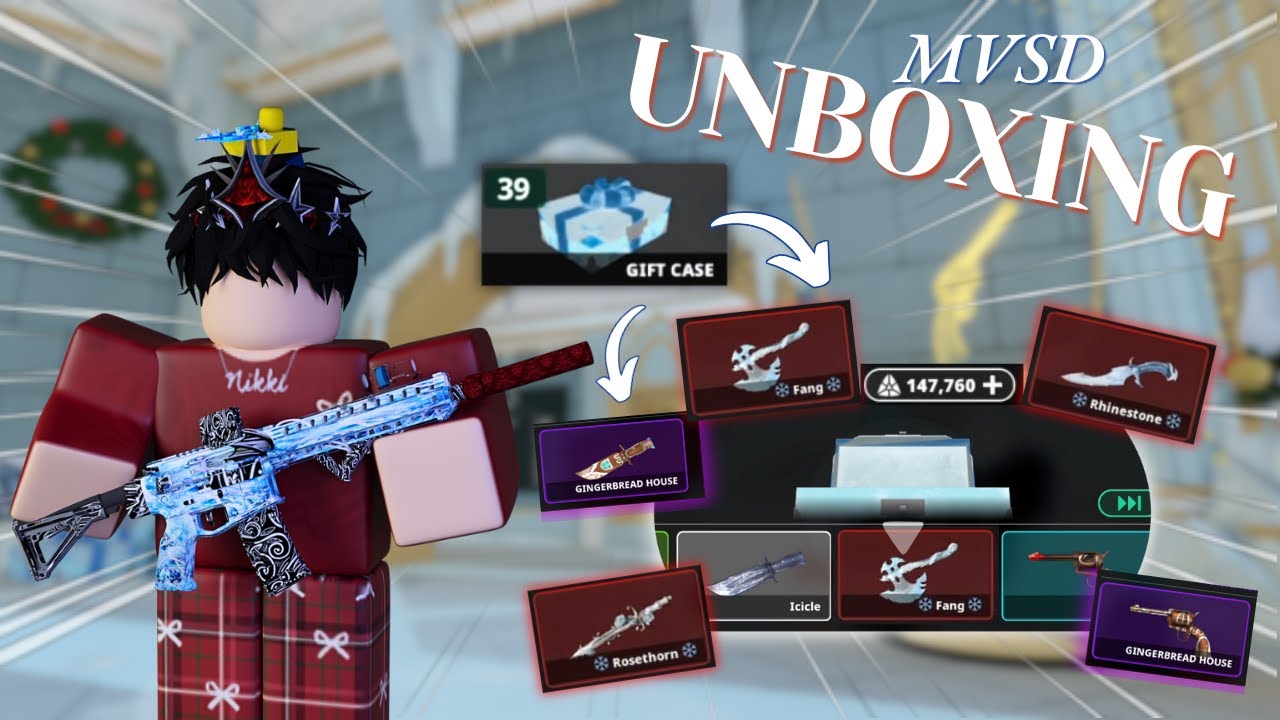HUGE CHRISTMAS UNBOXING IN MVSD (Roblox) - YouTube