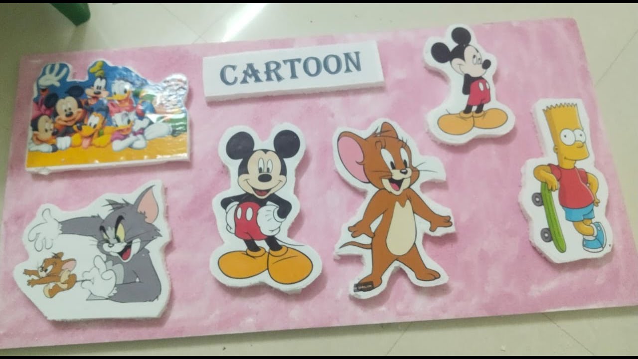 Cartoon Display board/ Chart work/ School science Exhibition/ Thermocol ...