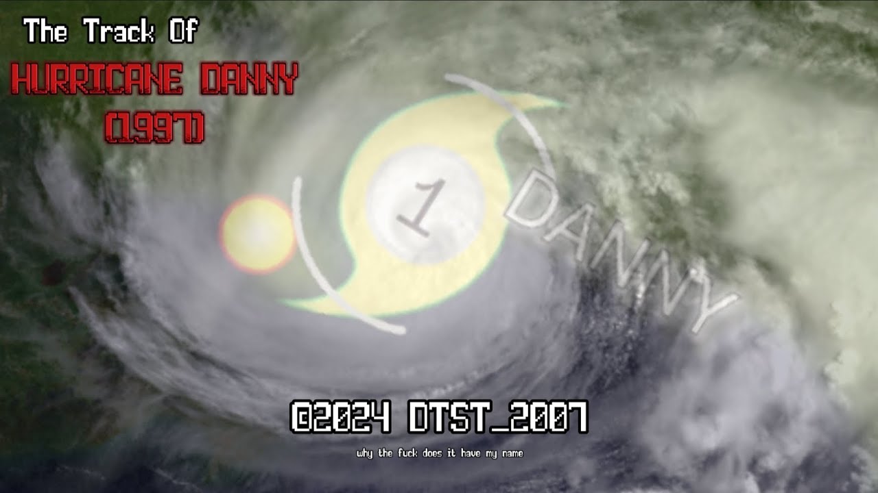 The Track Of Hurricane Danny (1997) - YouTube
