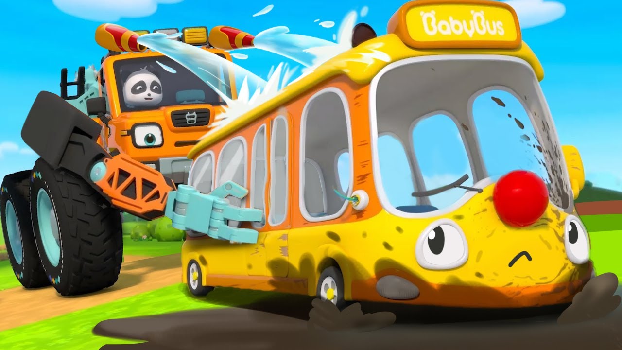 Monster Bus Checkup Song | Wheels on the Bus | Monster Truck | Kids ...