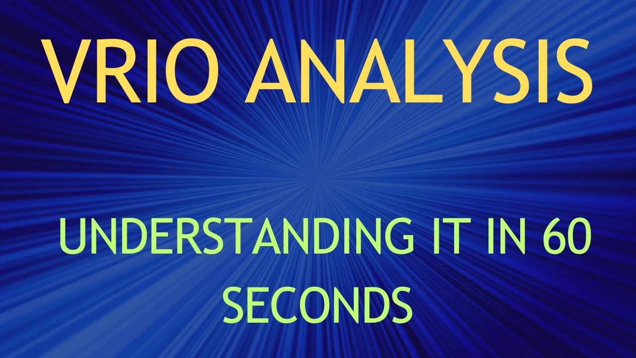 VRIO Analysis: Understanding it in 60 Seconds - YouTube