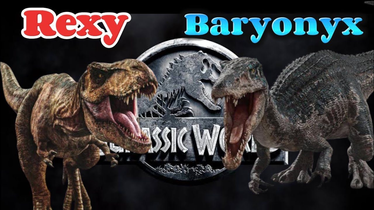 Baryonyx vs T rex | Rexy vs Baryonyx - YouTube