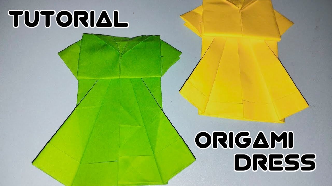 HOW TO MAKE A PAPER DRESS | DIY ORIGAMI PAPER DRESS - YouTube