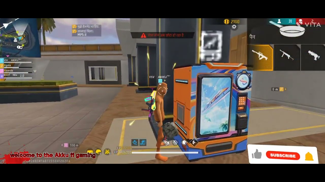 Free fire mex new map Vsv Akku ff gaming with frends rank push🎮😱🥵 - YouTube