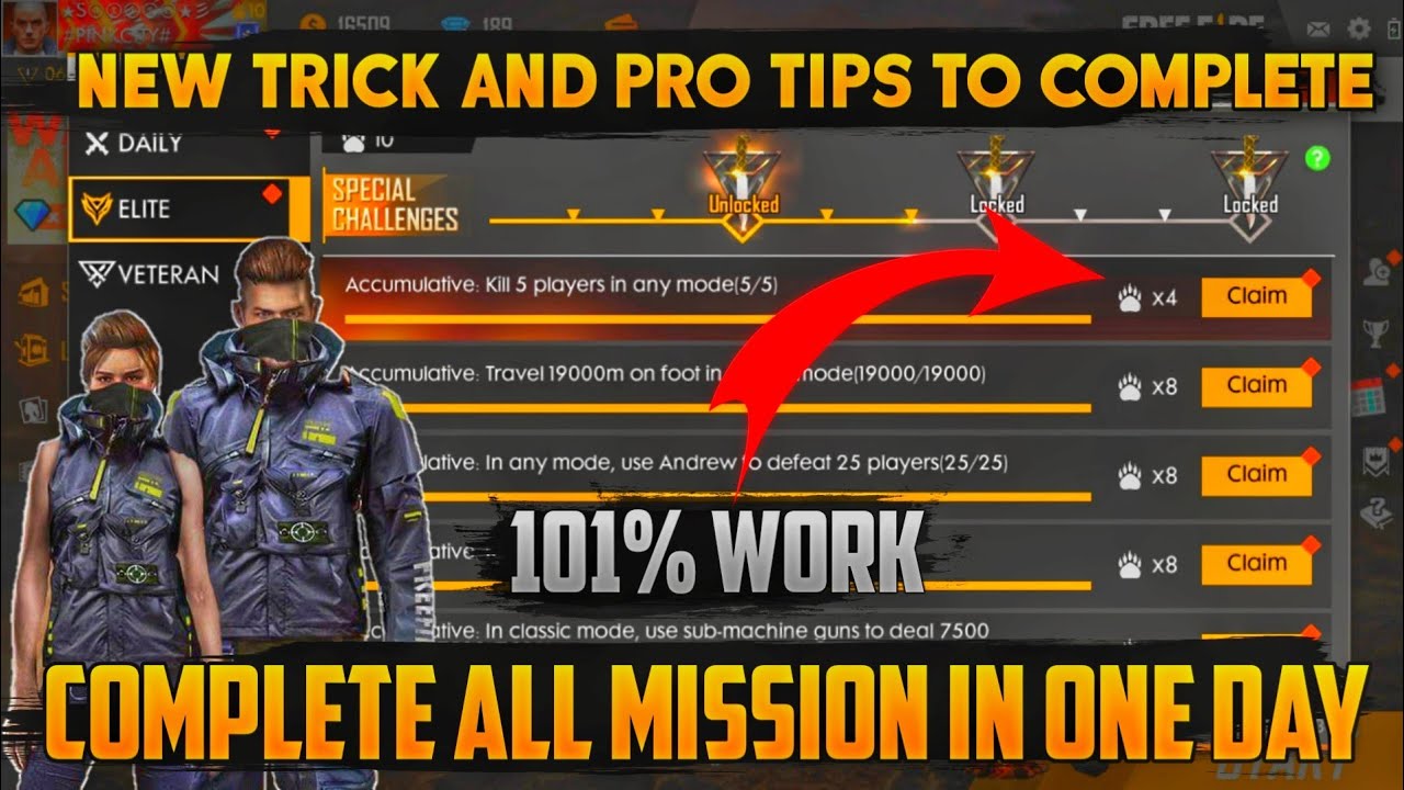 COMPLETE ALL THE ELITE PASS CHALLENGE EASILY AND VETERAN OF SEASON 15 ...