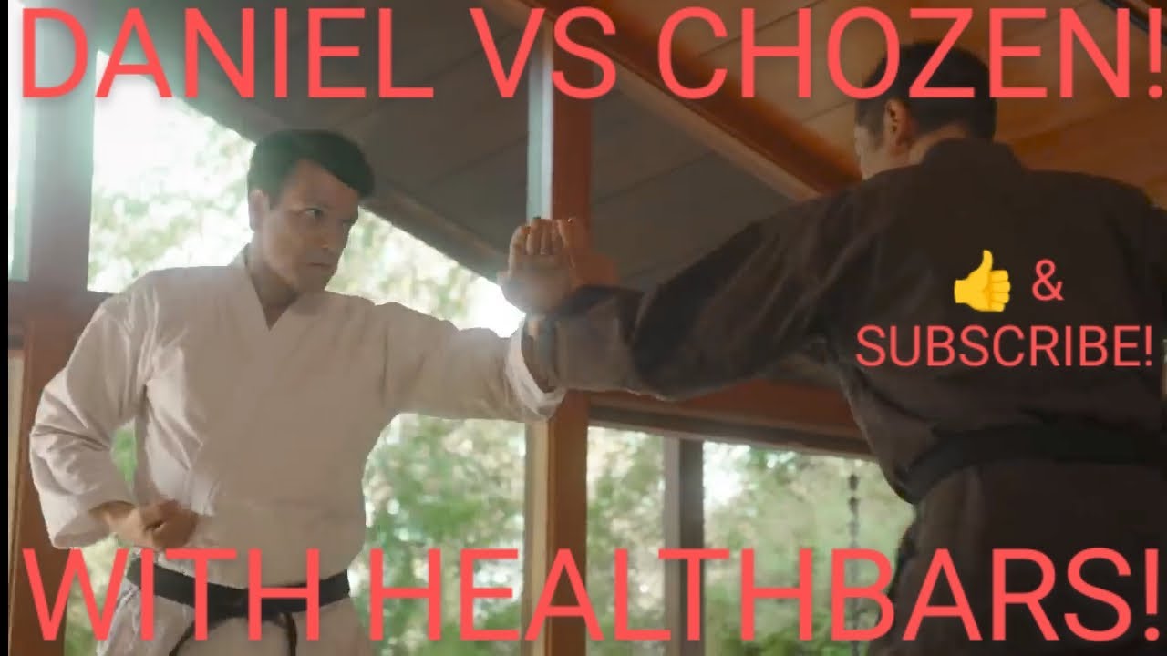 Daniel VS Chozen! (Round 3/5 With HealthBars!) - Cobra Kai (S3E5 ...