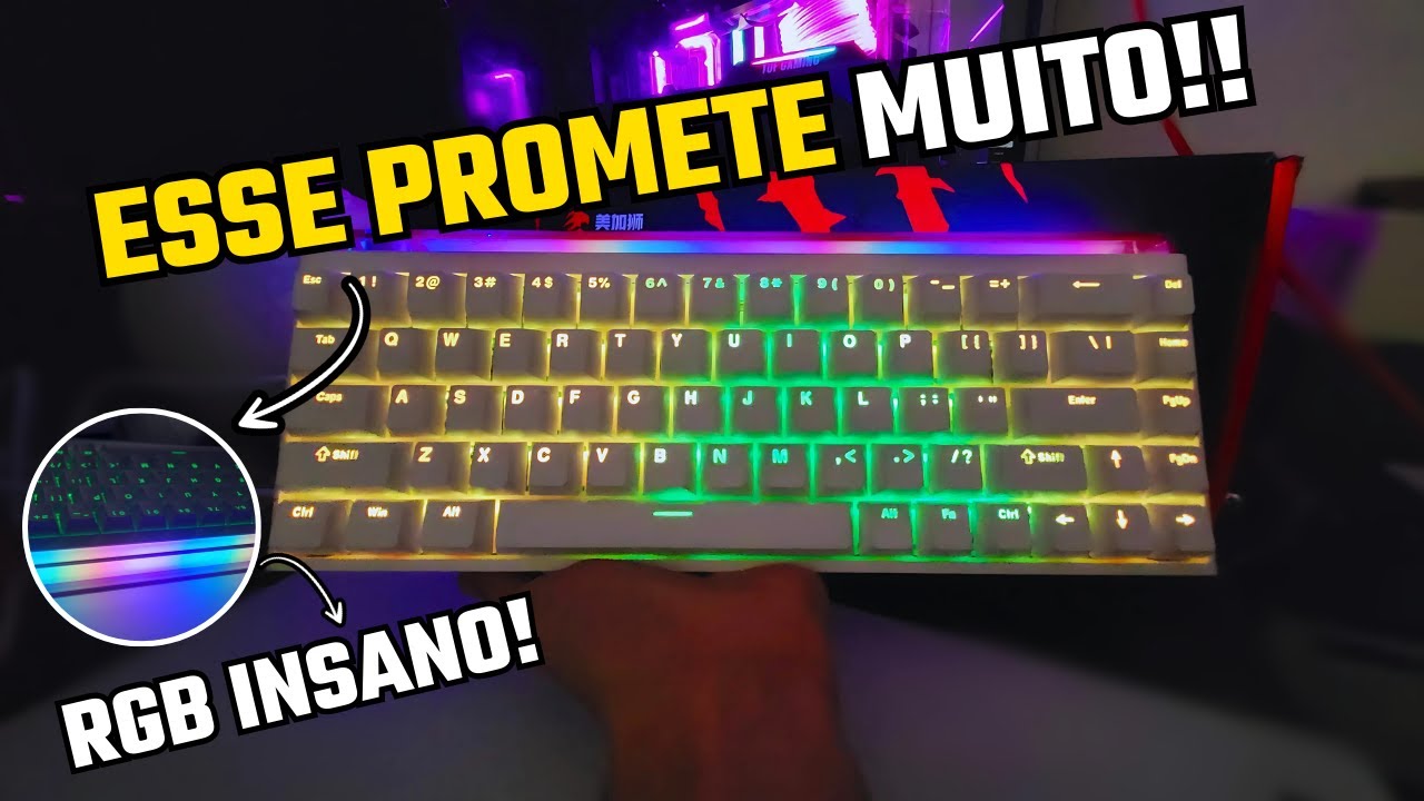 MADLIONS NANO68 PRO - O Novo MELHOR Teclado Da MADLIONS (Unboxing e ...