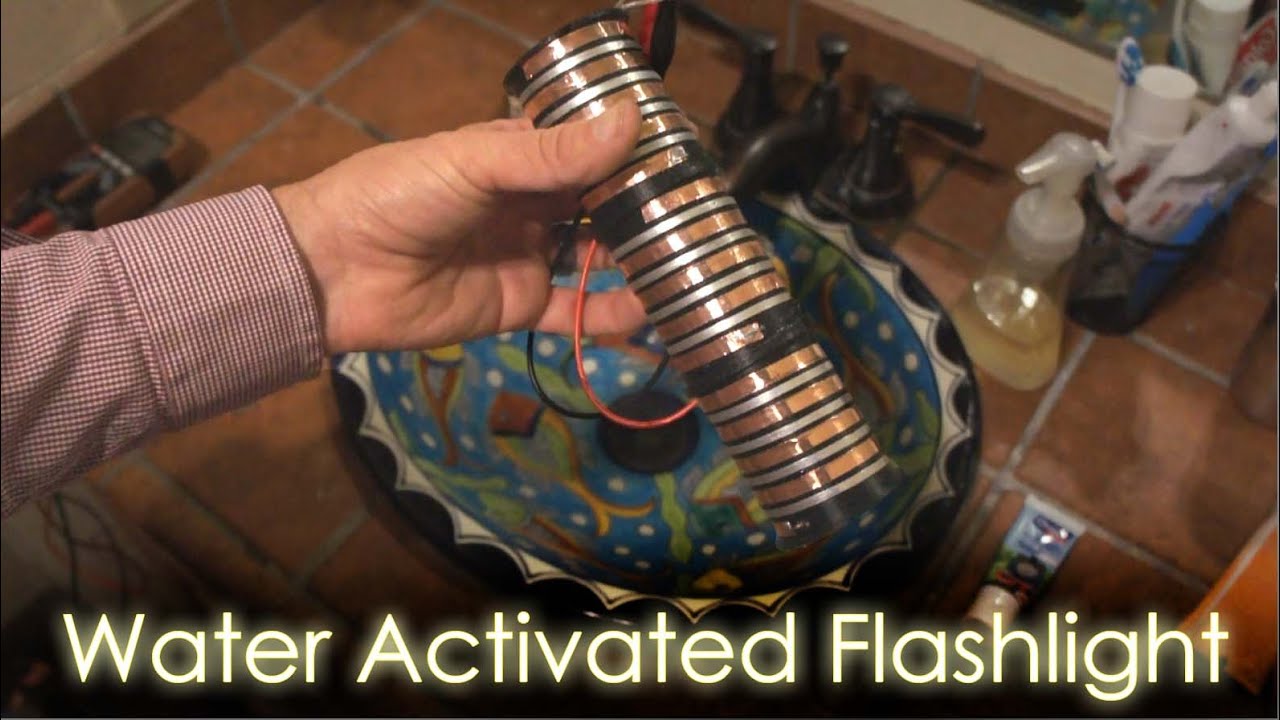 How to Build a Water Activated Flashlight - YouTube