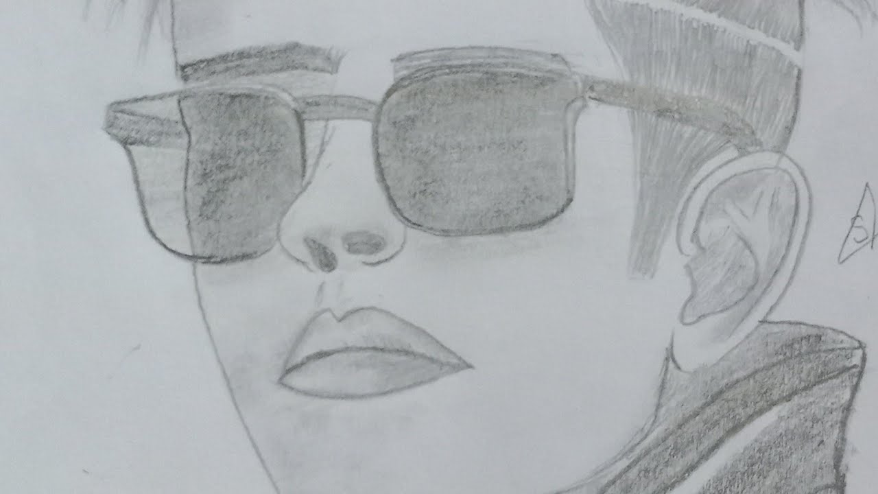 how to draw a beautiful glasses boy / boy drawing/guriya pencil art ...