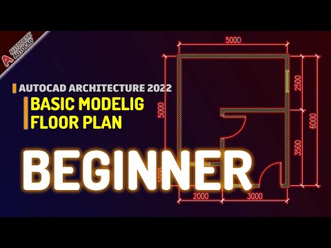 AutoCAD Architecture 2022 Basic Floor Plan Tutorial For Beginner