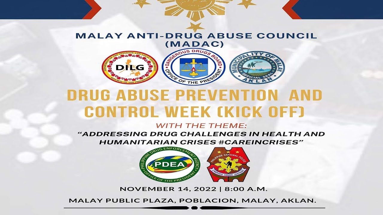 DRUG ABUSE PREVENTION AND CONTROL WEEK (KICK OFF) November 14, 2022 ...
