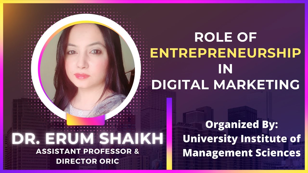 Role of Entrepreneurship in Digital Marketing | Dr. Erum Shaikh - YouTube