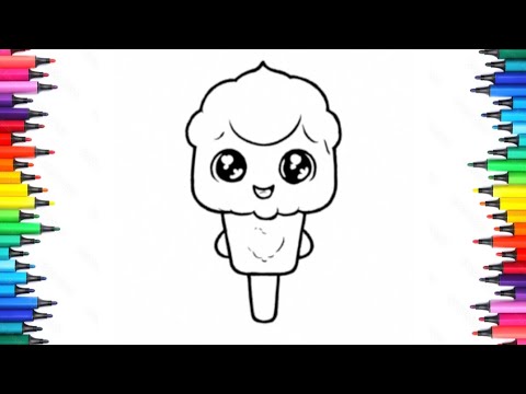 #HOW TO DRAW ice_cream 🍦🍦🍦ice cream drawing painting and coloring for ...