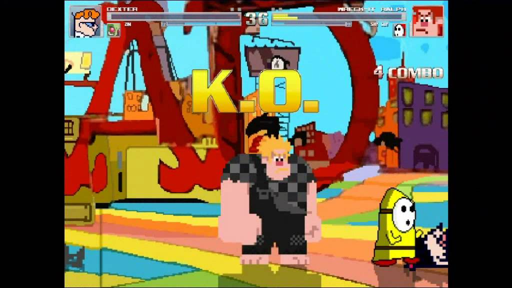 HomerAlltheWay's M.U.G.E.N. #28 - Dexter and Zim Vs. Wreck-It Ralph and ...