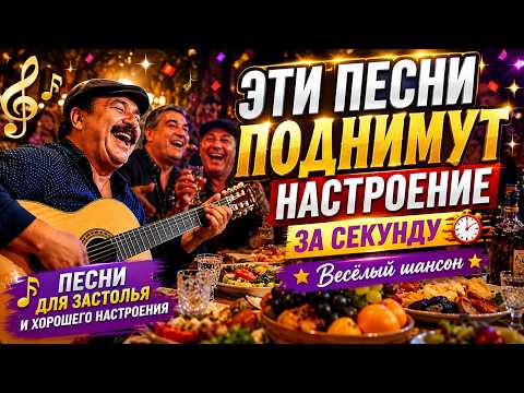 ЭТИ ПЕСНИ ПОДНИМУТ НАСТРОЕНИЕ ЗА СЕКУНДУ 🎉Весёлый шансон 🎉 Песни для застолья и хорошего настроения