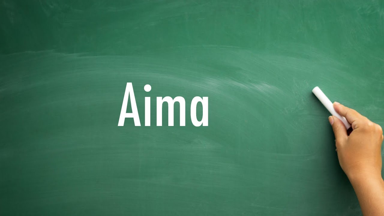 How To Pronounce Aima - YouTube