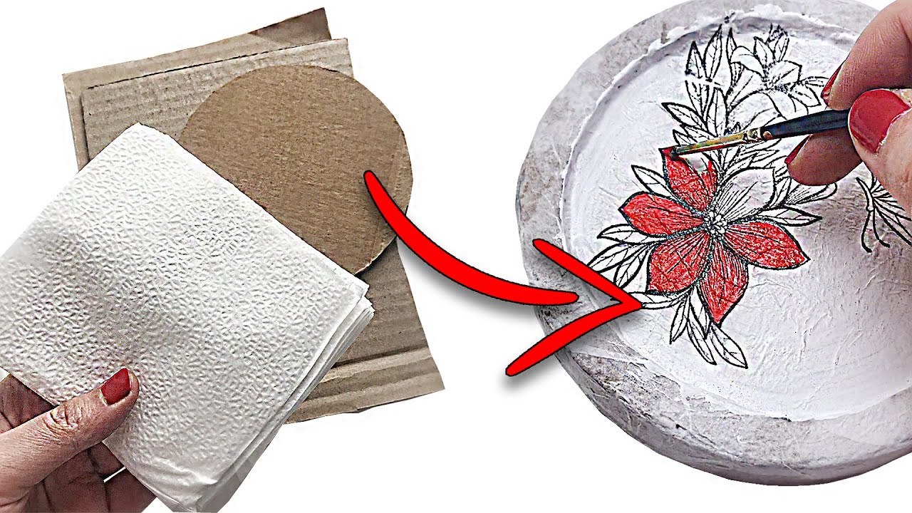 DIY Handmade cardboard jewelry | Cardboard box - YouTube