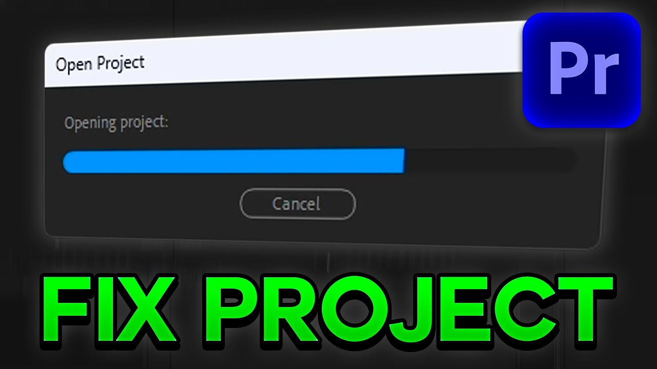How to Fix Your Premiere Pro Project if it Will Not Load - YouTube