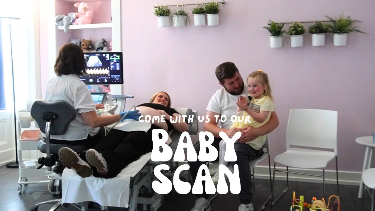 COME TO OUR 3D BABY SCAN WITH US | taking our toddler to our 3d, third ...