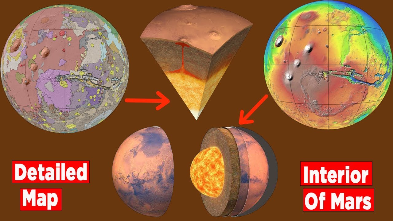 Nasa releases first detailed map of the inside of mars || mars interior ...