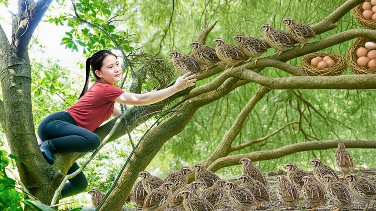 Harvesting Many Giant Wild Quails & Goes to Market Sell – Ethnic ...