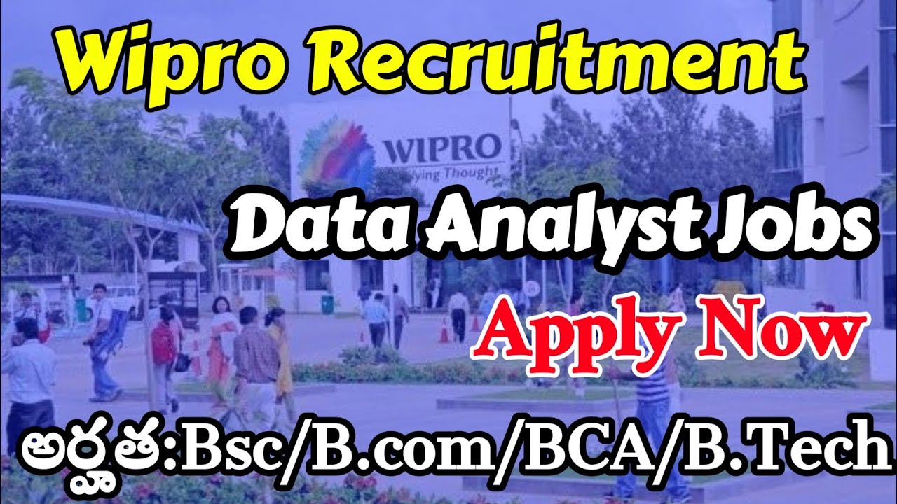 Wipro latest Data Analyst Job Recruitment Telugu||Work From Home Jobs ...
