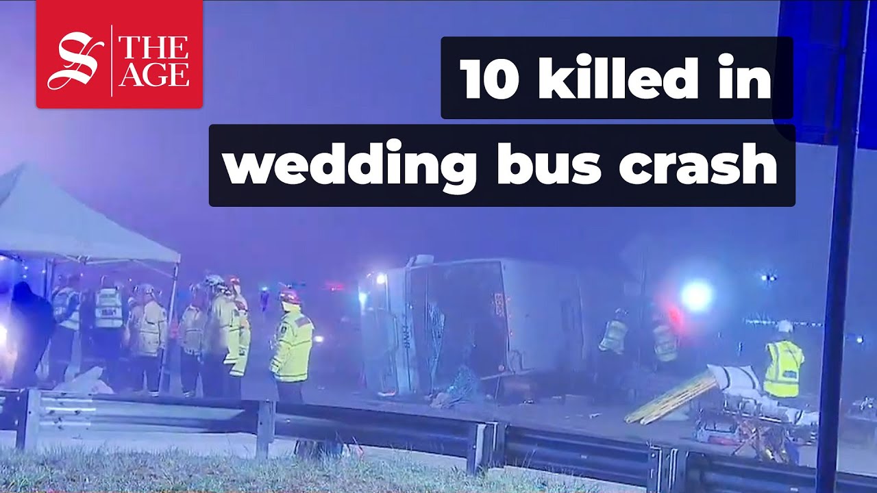 At least 10 wedding guests killed in Hunter Valley bus crash - YouTube