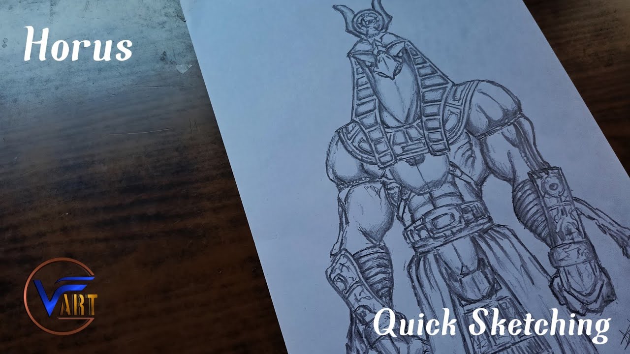 Draw Horus | God of Egypt | Symbols of Egypt | Son of Osiris & Isis ...