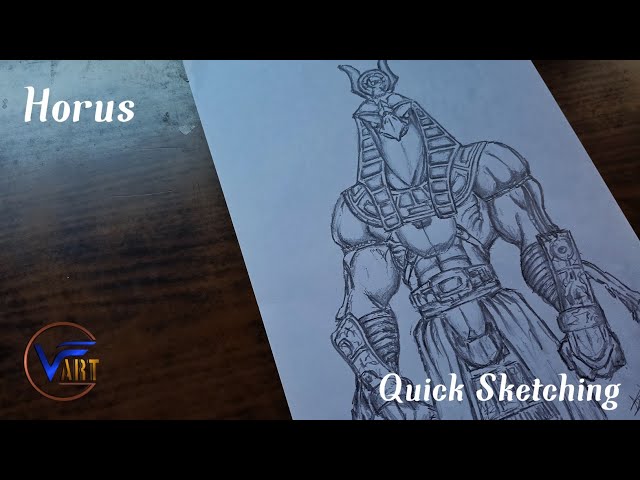 Anubis And Horus Drawings