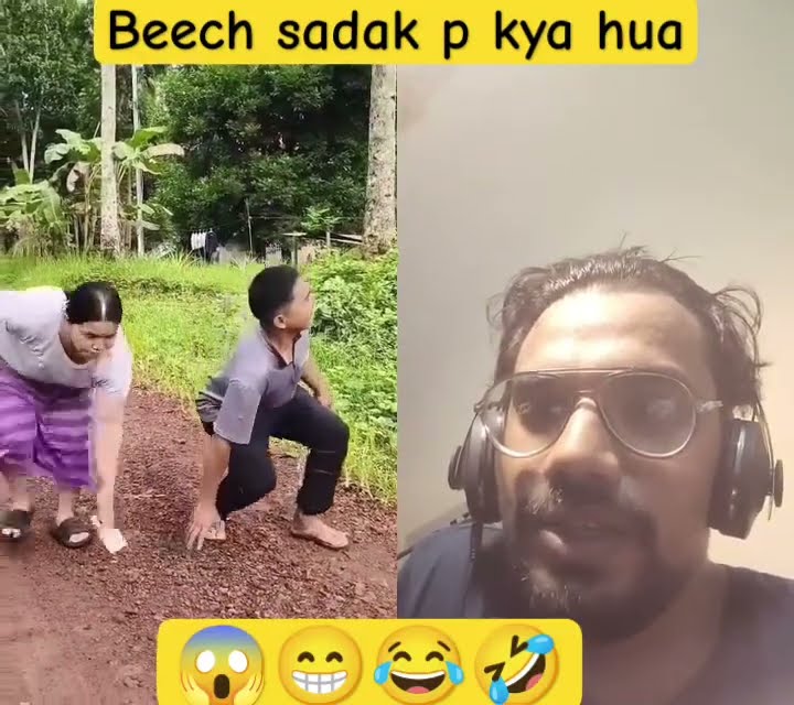 Beech sadak p kya hua #funny #comedy #laugh trip #funny #memes #comedy ...