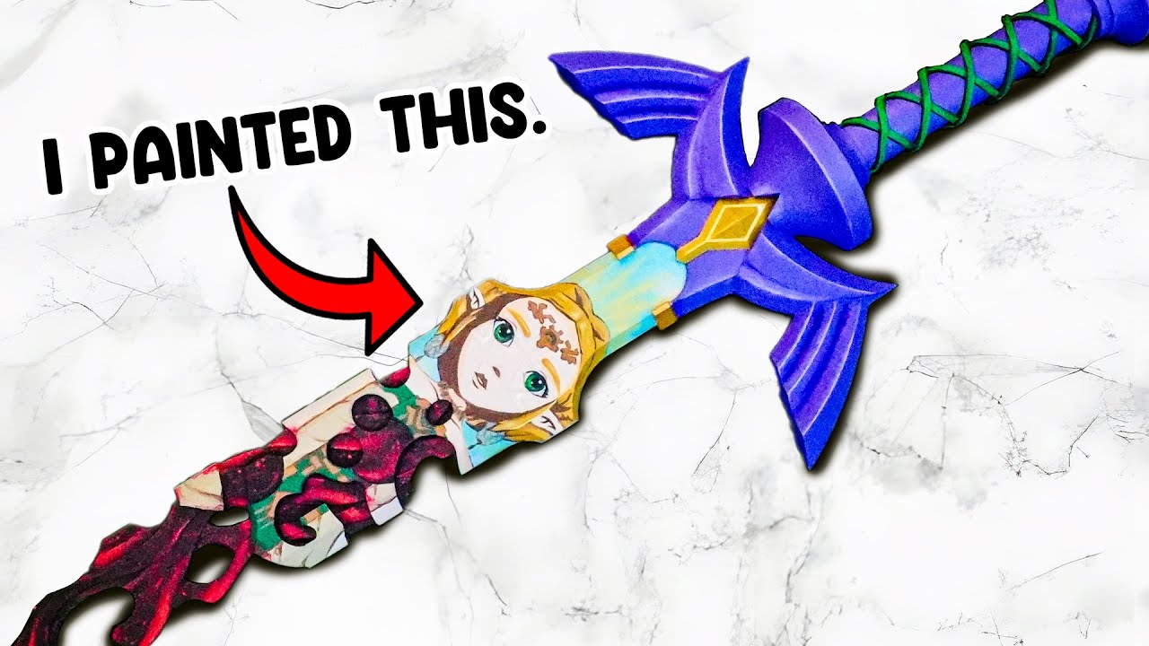 I made the MASTER SWORD but its also a CANVAS... - YouTube