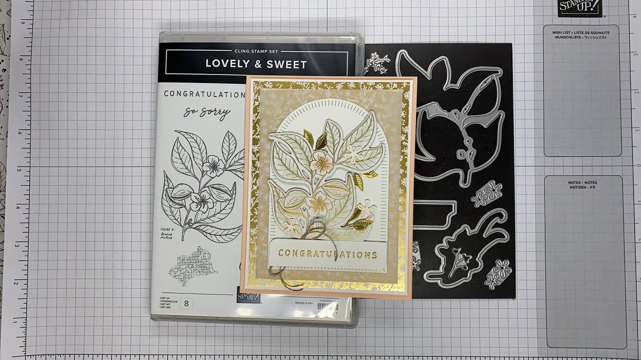 Stampin’ Up! Lovely & Sweet Congratulations Card Tutorial # ...