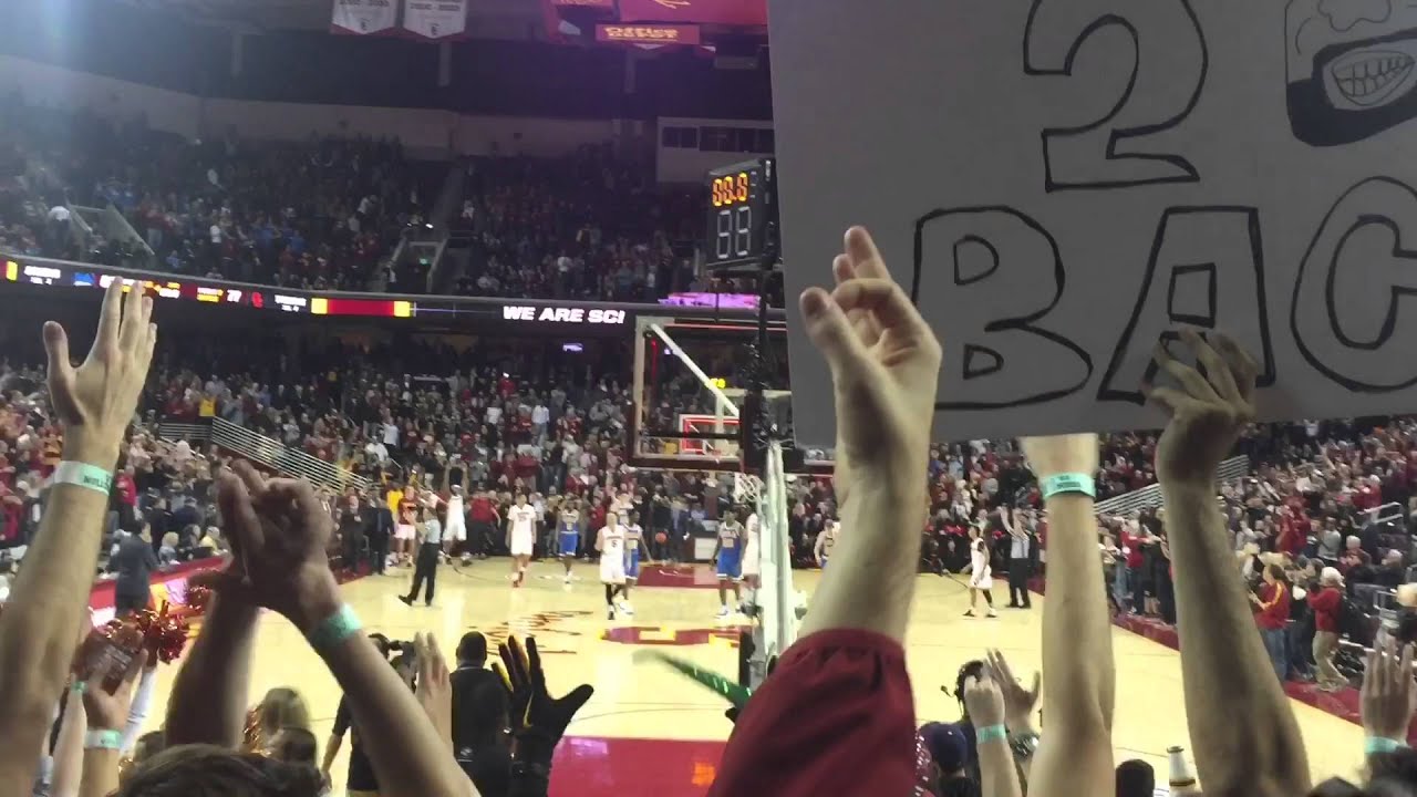 USC beat UCLA at Galen center 2016 80-61 - YouTube