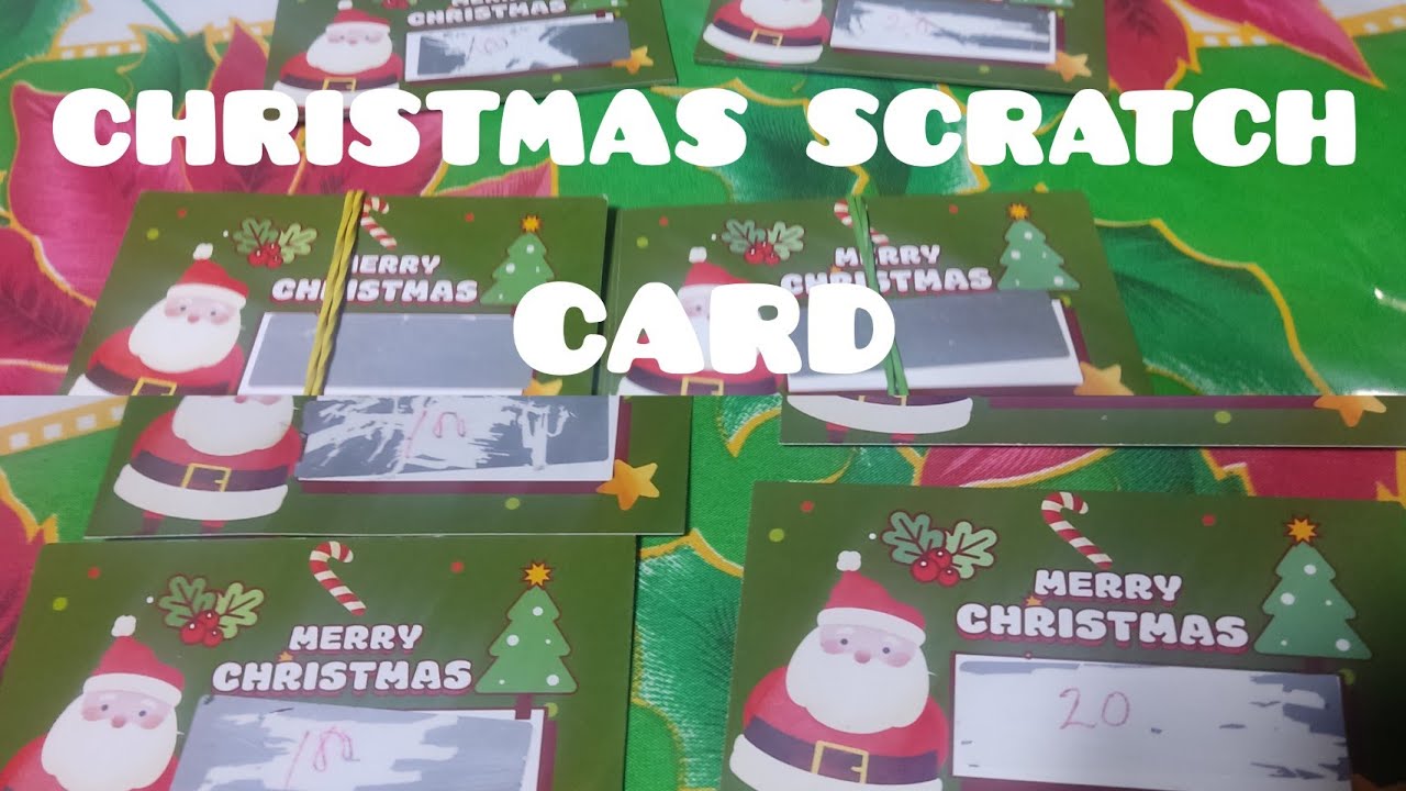 CHRISTMAS SCRATCH CARD USING FOR THE CHRISTMAS GIFT🧧 - YouTube
