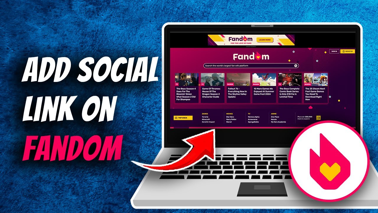 How To Add Social Media Link On Fandom - YouTube