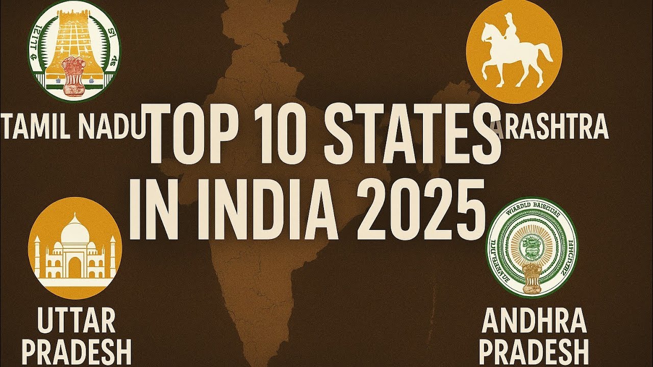 TOP 10 STATES IN INDIA 2025 | INDIA'S TOP 10 STATES GDP WISE | India's ...