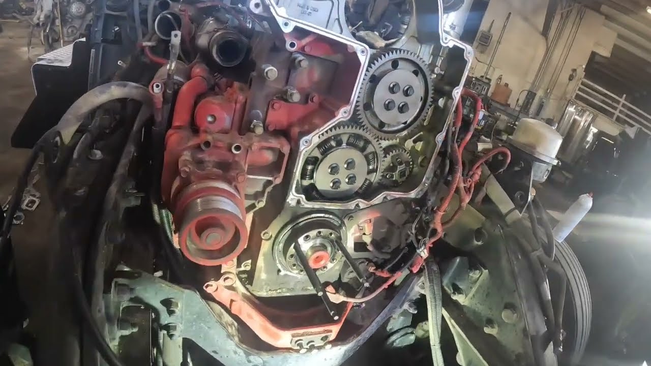 Isx Cummins cm2250 head replacement - YouTube