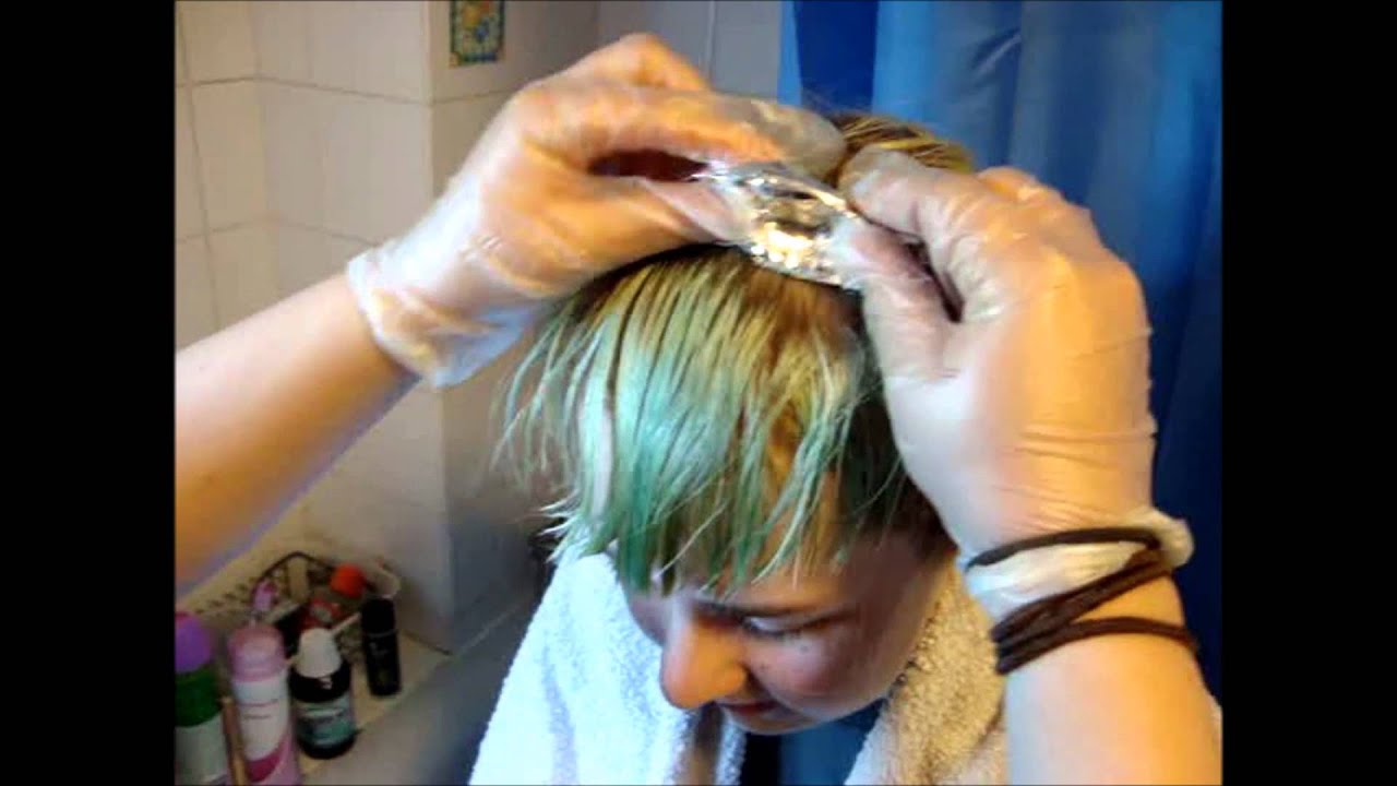 How To Dye Your Fringe/Bangs - YouTube