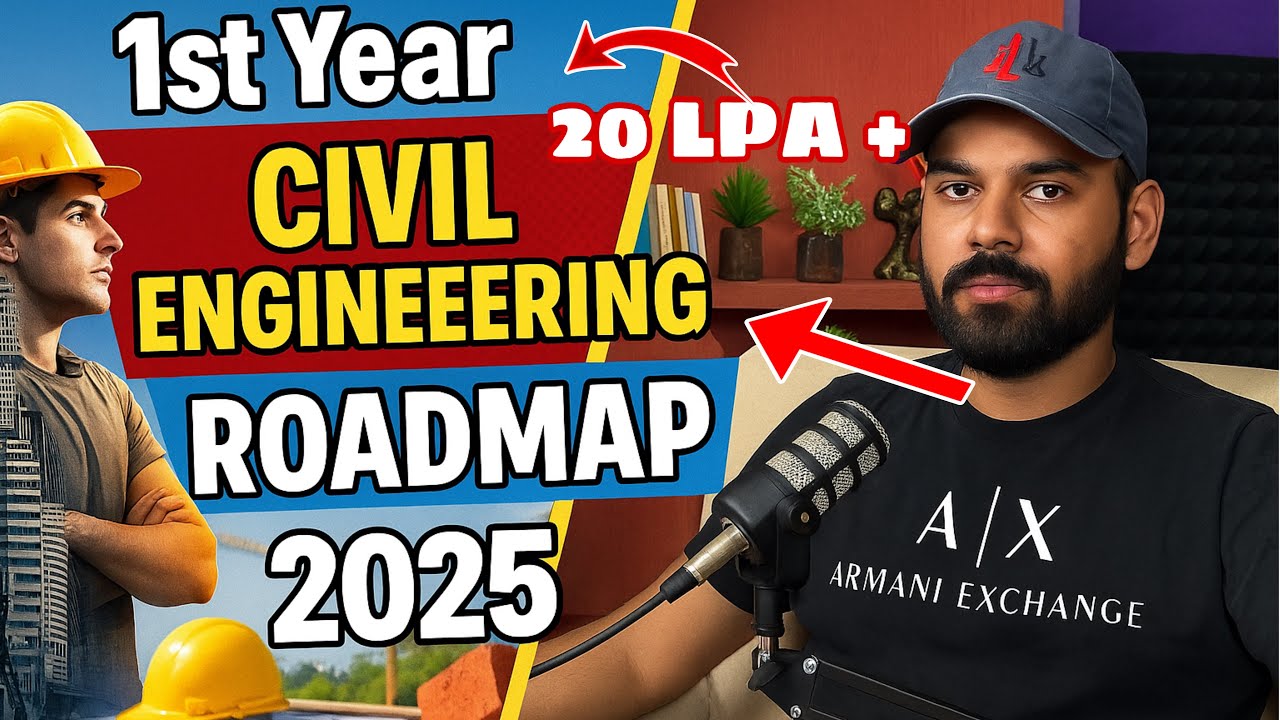 1st Year Civil Engineering Roadmap 2025 | Complete Guide: Skills ...