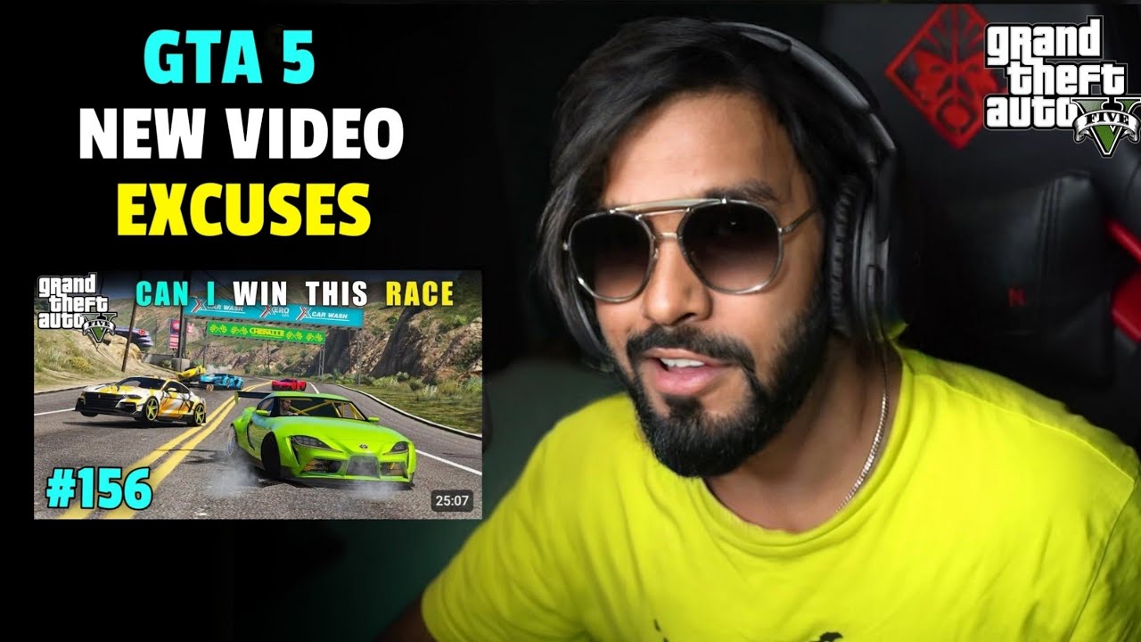 GTA 5 NEW VIDEO EXCUSES | TECHNO GAMERZ GTA 5 NEW VIDEO #156 | UJJWAL ...