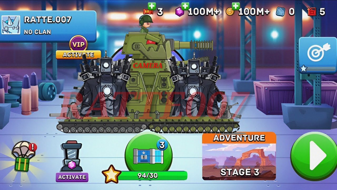 Hills Of Steel New Tank KV-44-M2 SKIBIDI TOILET TITAN CAMERA MAN HIBRID ...