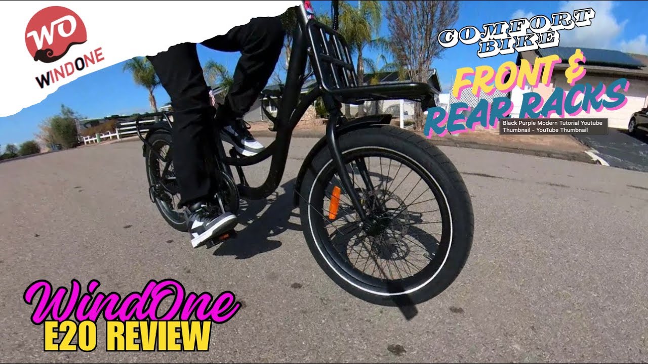 WindOne E20 E-Bike Review | Comfortable Utility Bike w/ Front & Rear ...