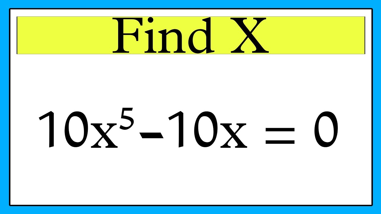 Nice Algebra Equation Simplification | Find the Value of X - YouTube