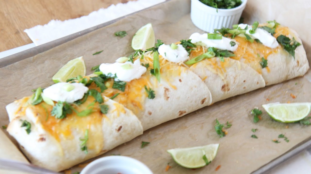 Giant Burrito Recipe - YouTube