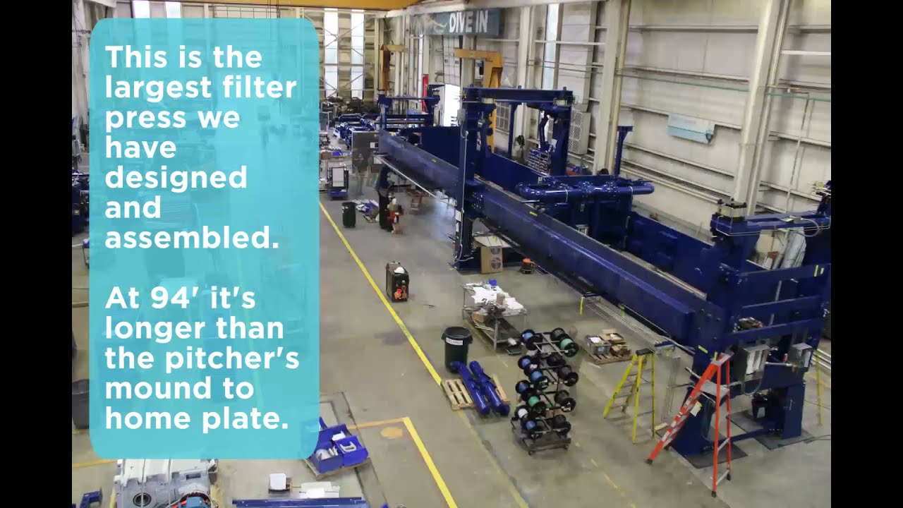 Time-Lapse Filter Press Assembly for Mining Application - YouTube