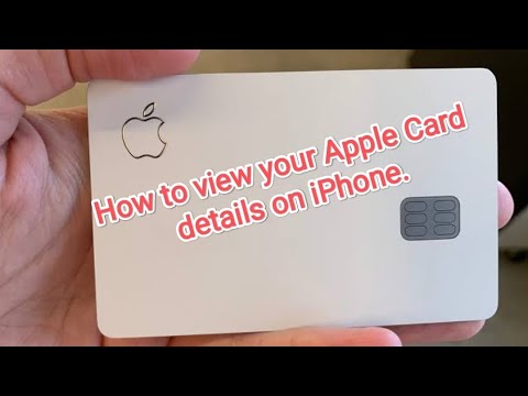 How to view your Apple Card details on iPhone - YouTube