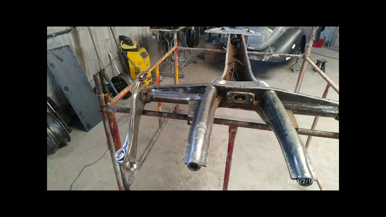Como restaurar totalmente o chassi do Fusca fase 1. Funilaria ...
