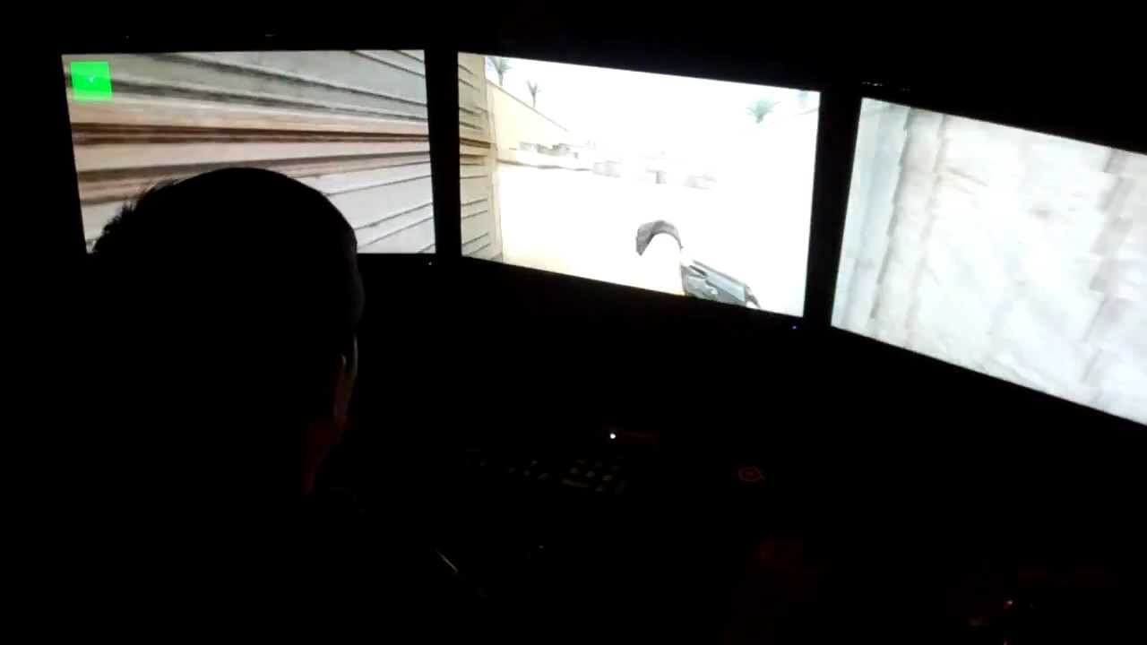 Ander playing CS:S on Eyefinity - YouTube