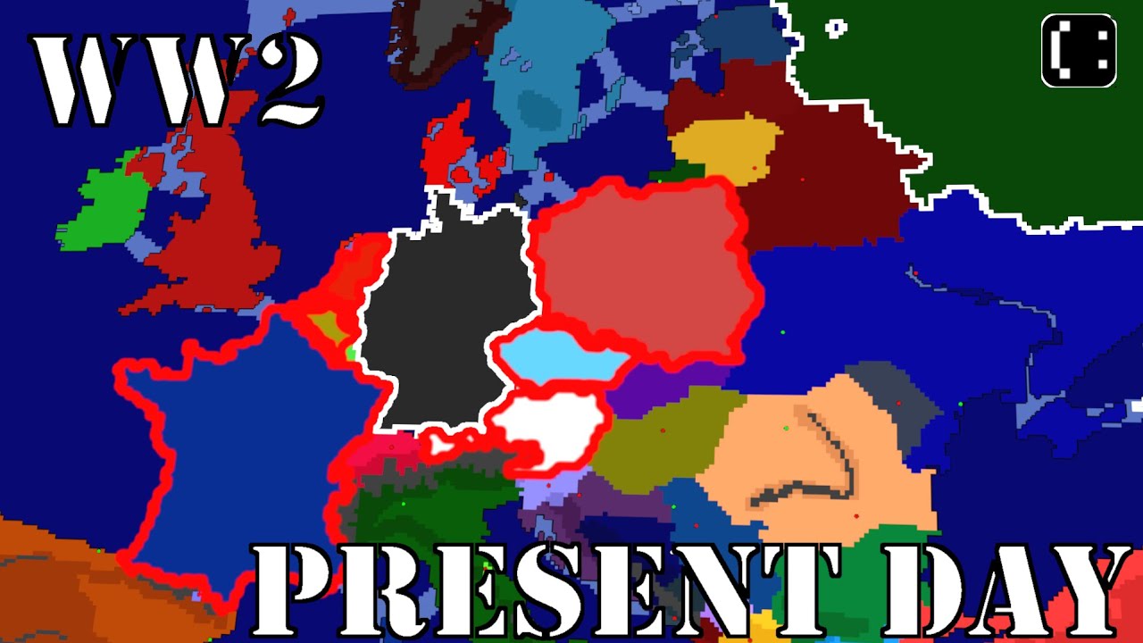 World War 2 with Modern Day Borders! Ages of Conflict - YouTube