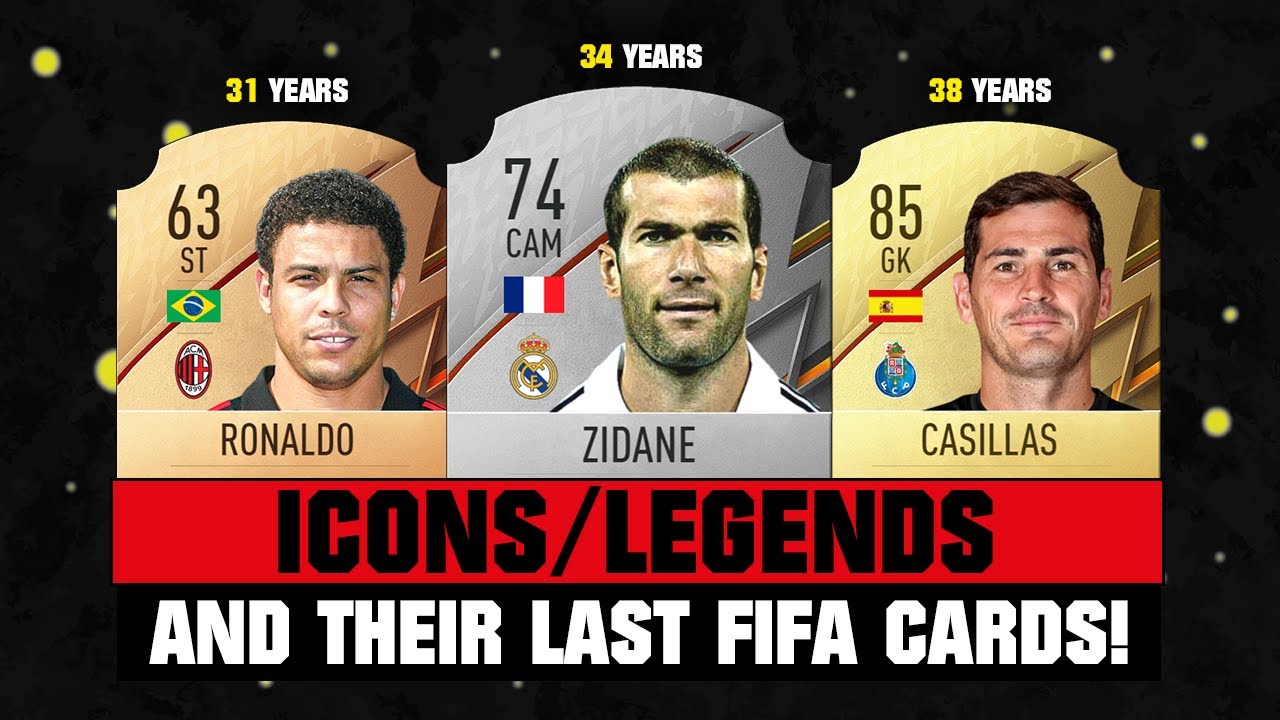 FIFA 22 | ICONS AND THEIR LAST FIFA CARDS! 😱🔥 ft. Zidane, Ronaldo ...
